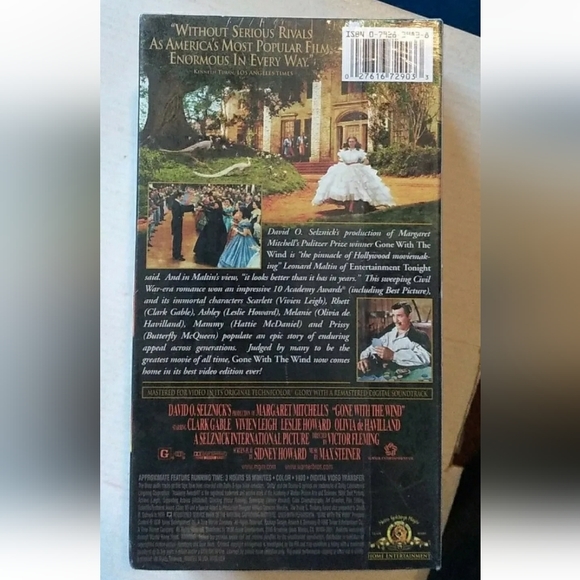 Unbranded | Other | Gone With The Wind Vhs 998 2 Tape Box Set Factory ...